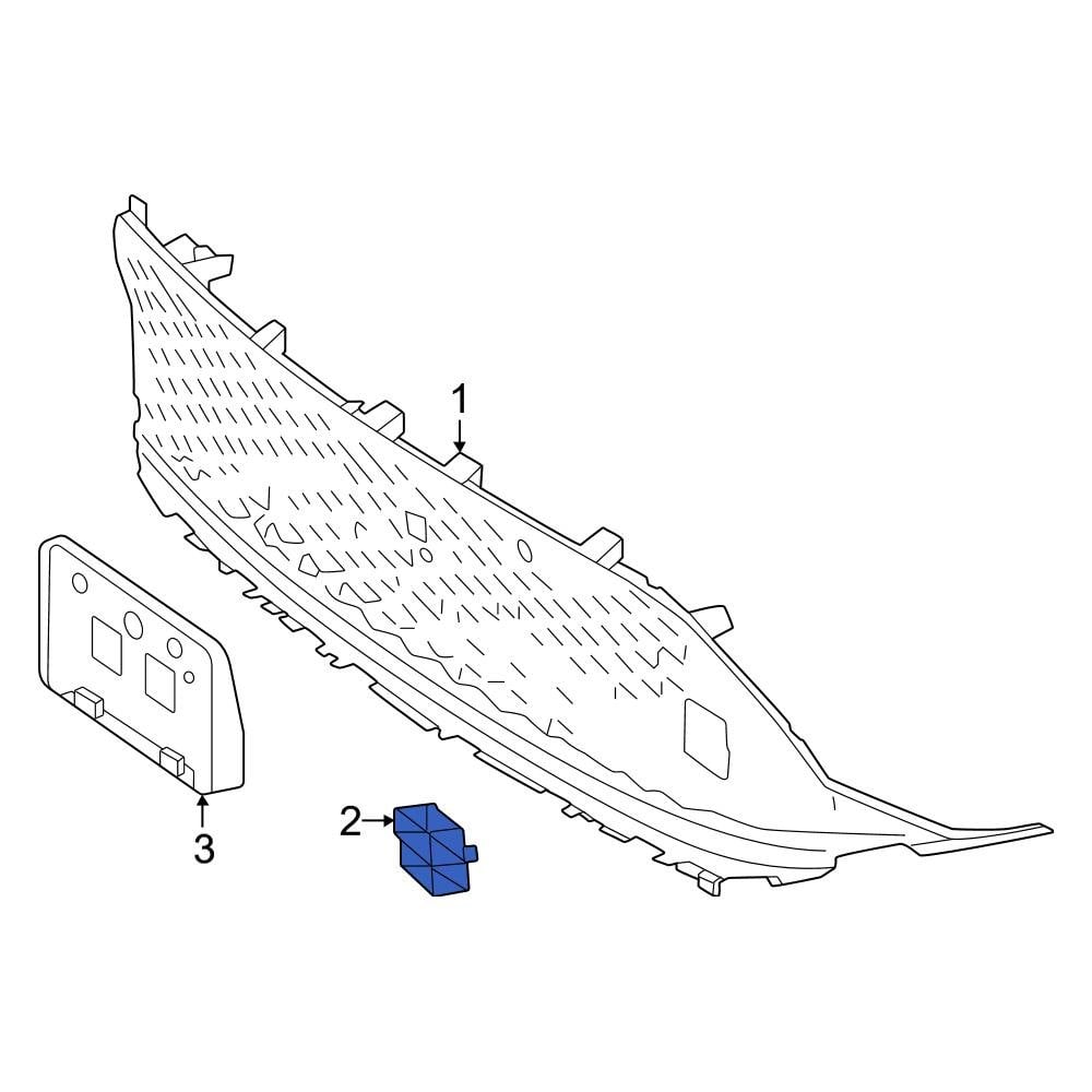 Toyota OE 5212830120 - Front Left Grille Molding