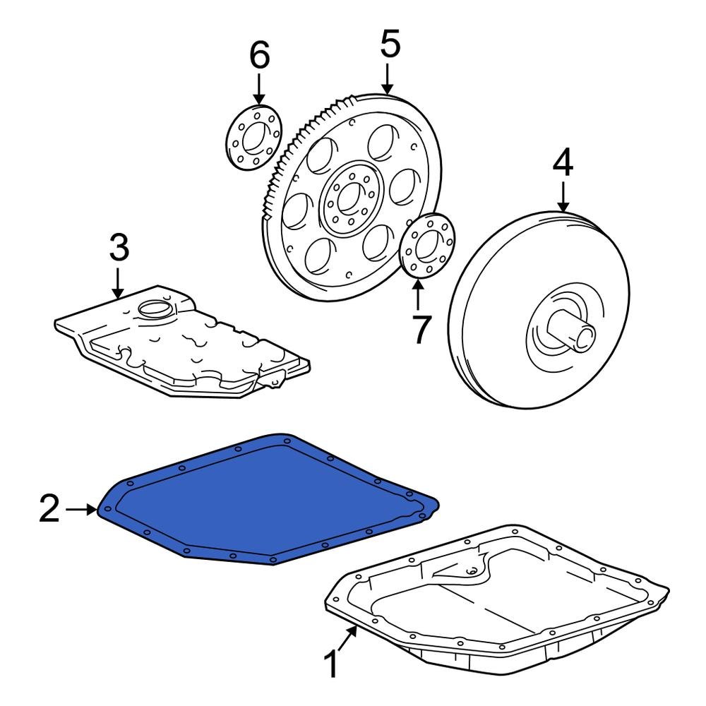 Toyota OE 3516821020 - Transmission Oil Pan Gasket