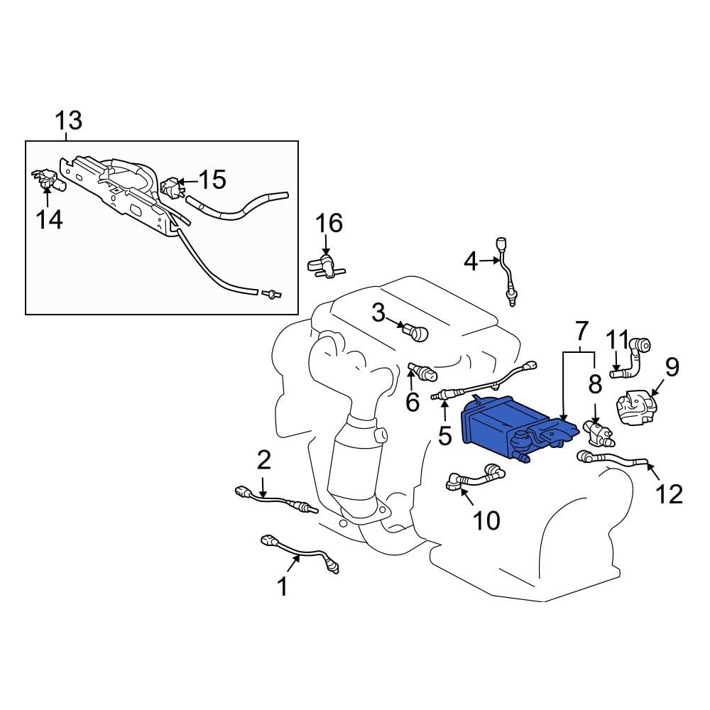 Toyota OE 7774007020 - Vapor Canister