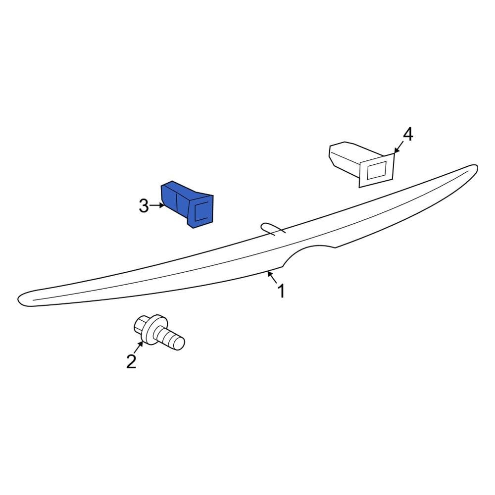 Toyota OE 768890E010 - Rear Spoiler Clip