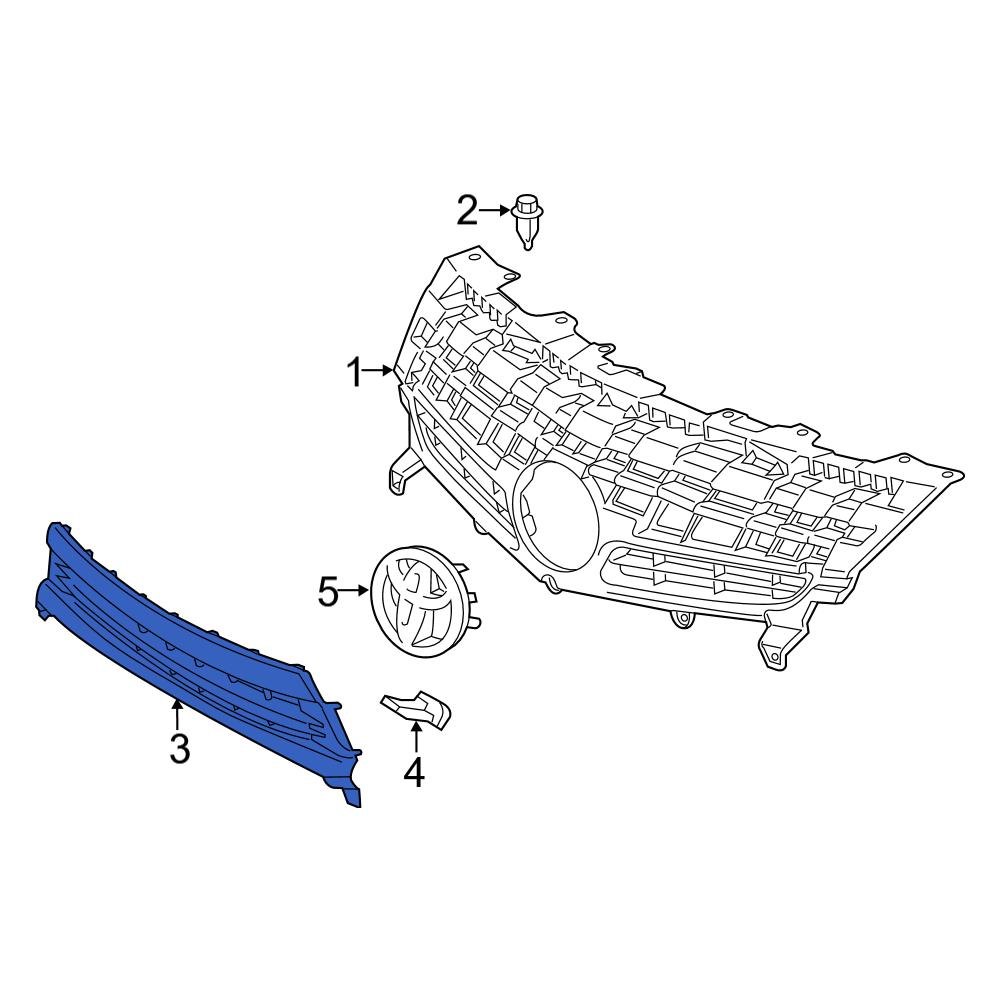Toyota OE 5310247090B1 - Front Lower Grille