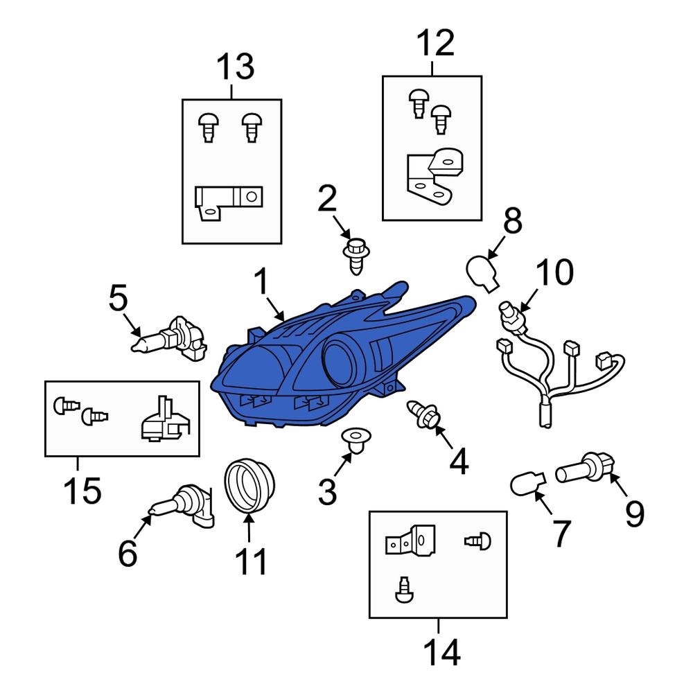 Toyota OE 8117047520 - Front Left Headlight