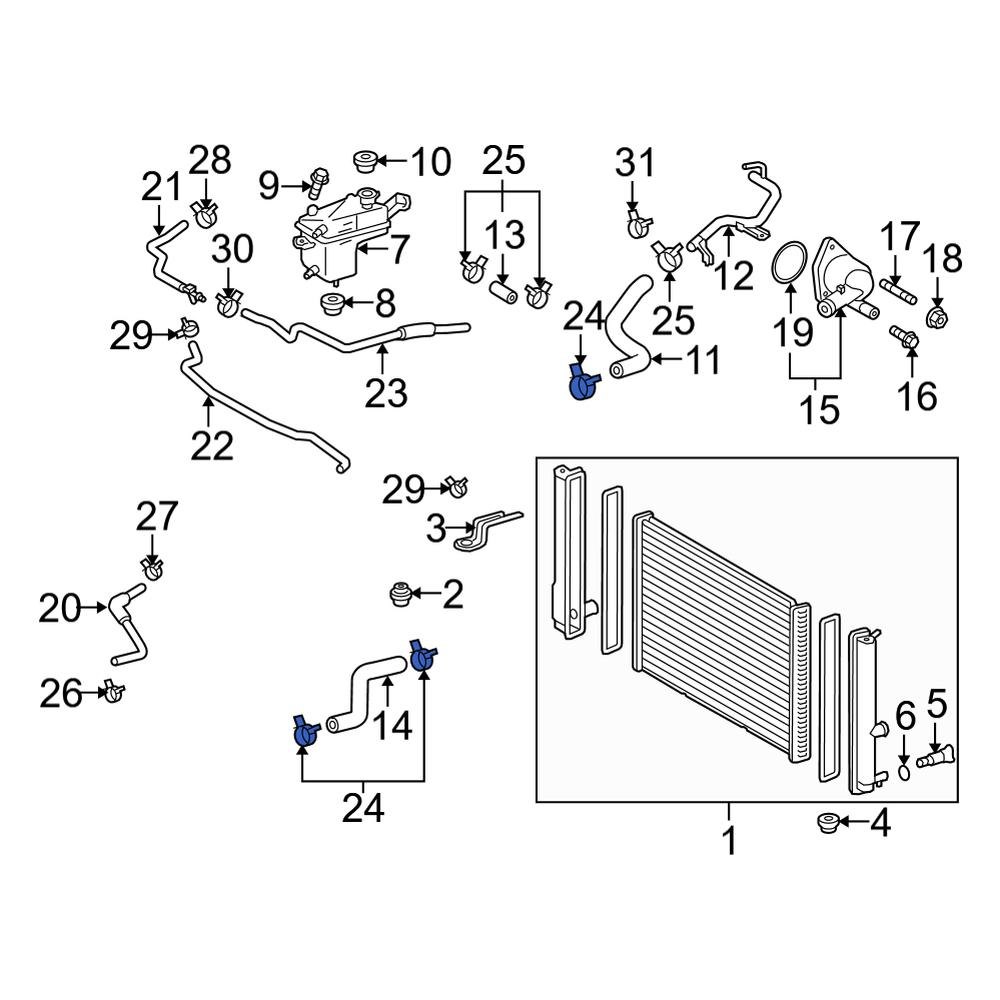 Toyota OE 9046721010 - Power Steering Hose Clamp