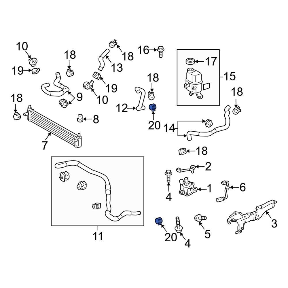 Toyota OE 9046721010 - Power Steering Hose Clamp