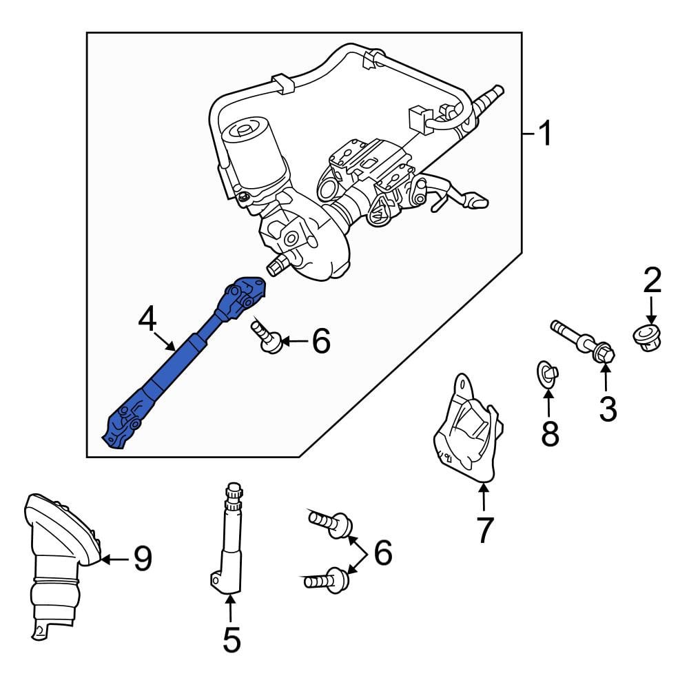 Toyota OE 4526012710 - Upper Steering Shaft