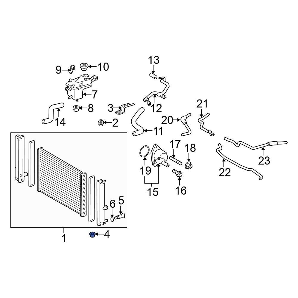 Toyota OE 165350A090 - Lower Radiator Insulator