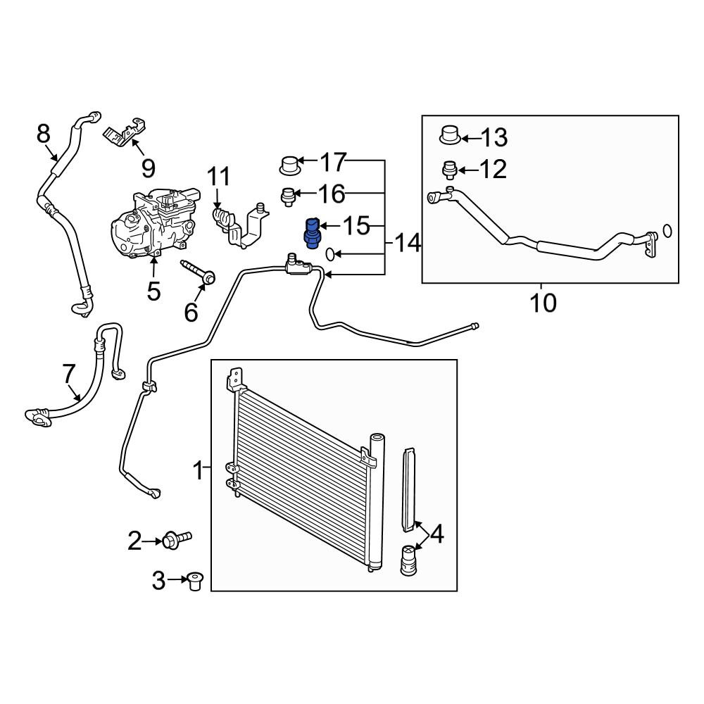 Toyota OE 8871933020 - A/C Refrigerant Pressure Sensor