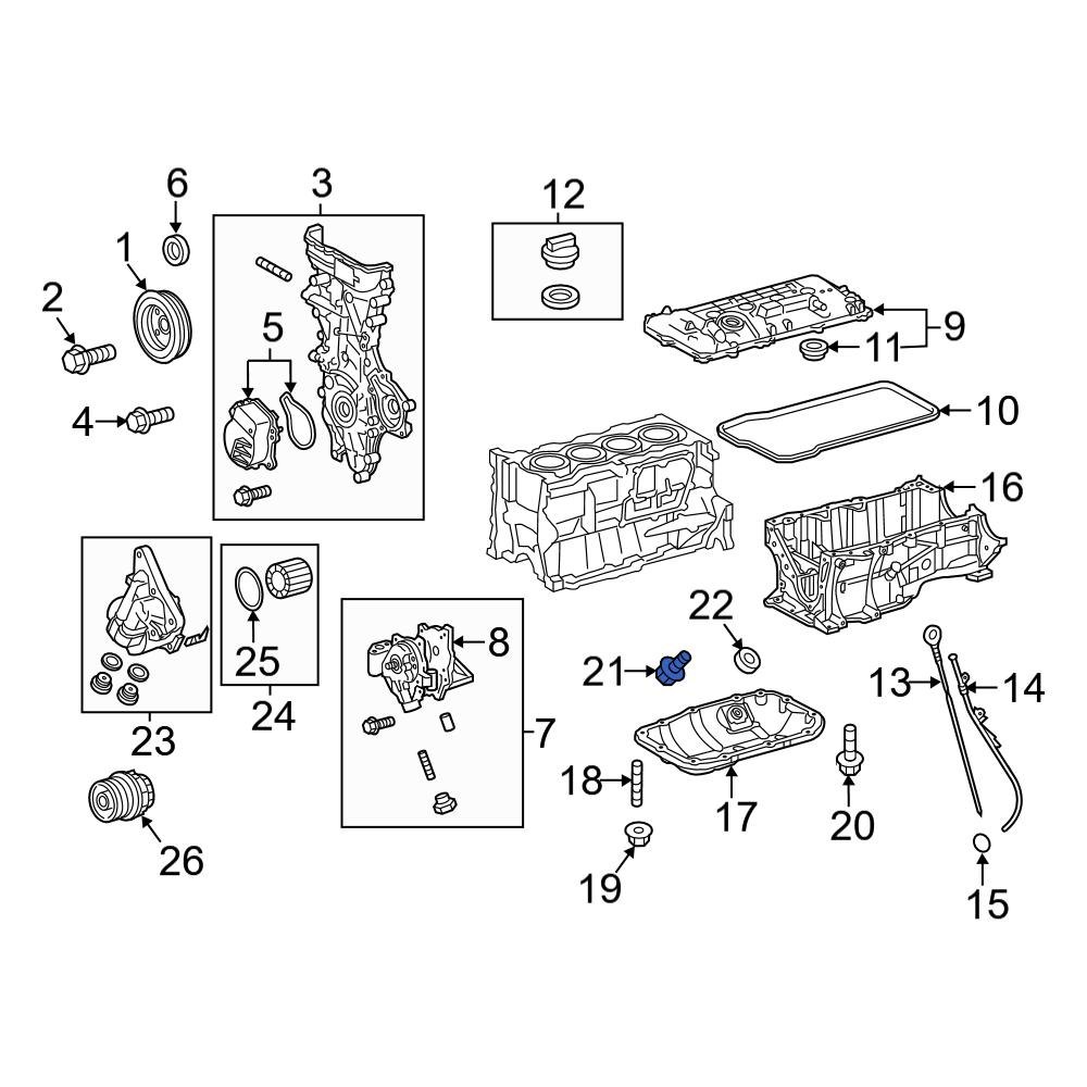 Toyota OE 9034112012 - Engine Oil Drain Plug