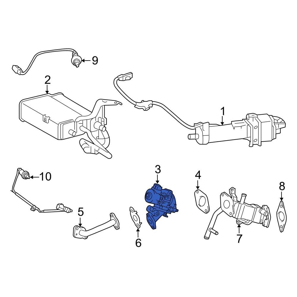Toyota OE 2562037120 - Exhaust Gas Recirculation (EGR) Valve