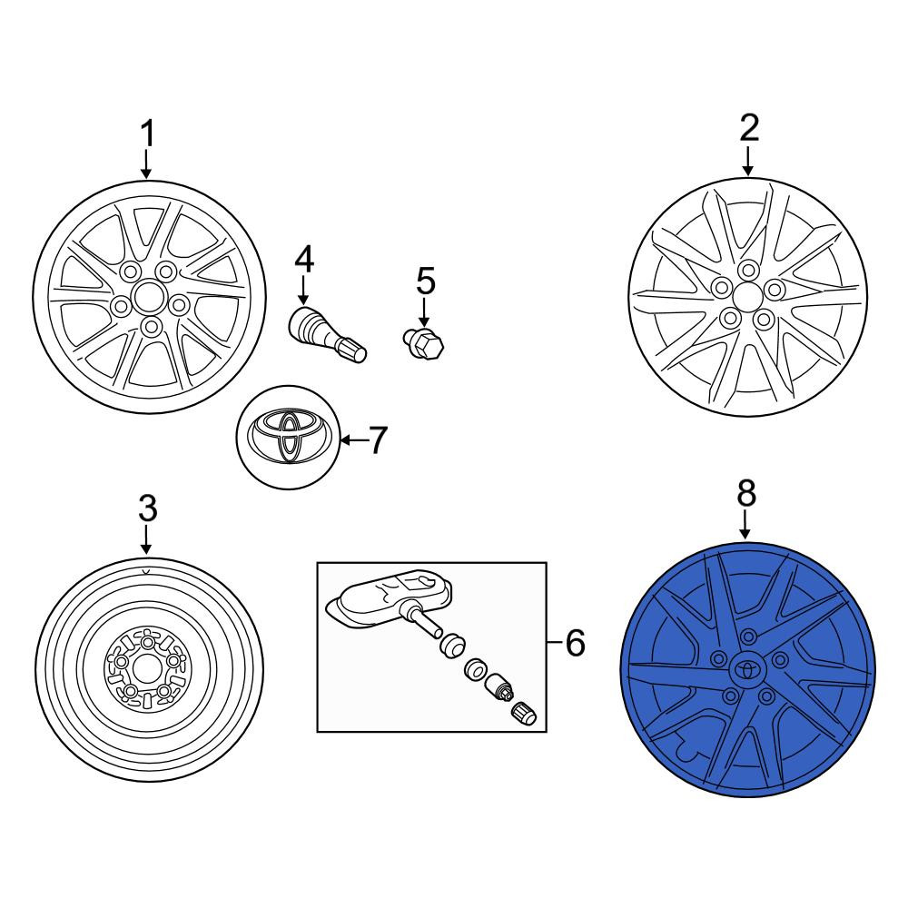 Toyota OE 4260247090 - Wheel Cover
