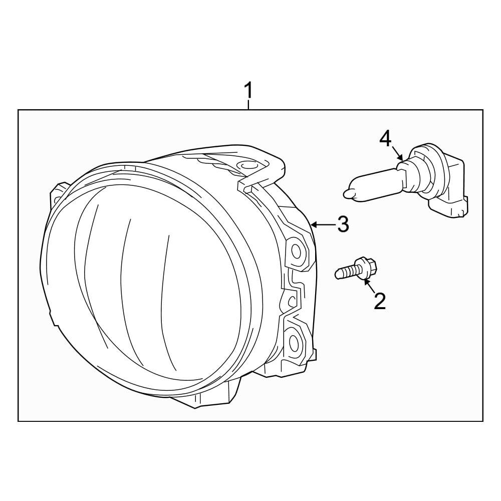 Toyota OE 812100E050 - Front Right Fog Light