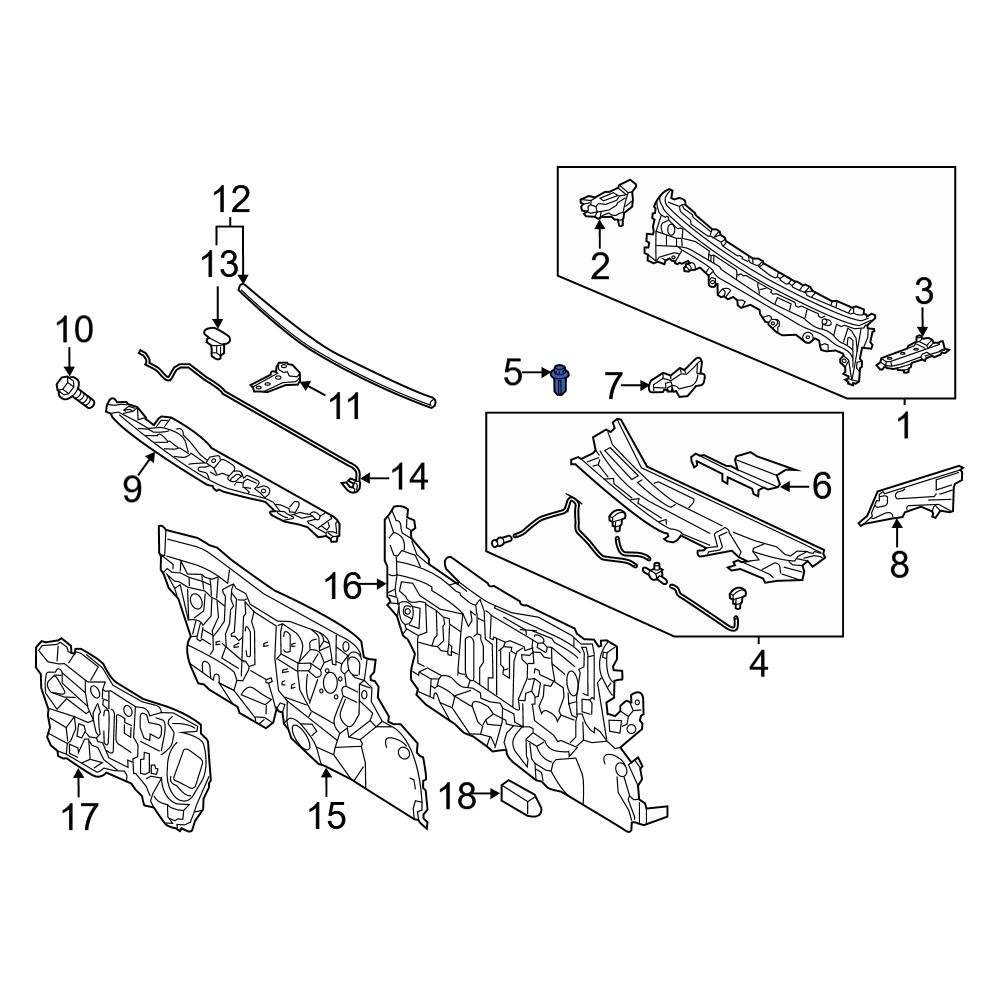 Toyota OE 5216102020 - Bumper Cover Retainer