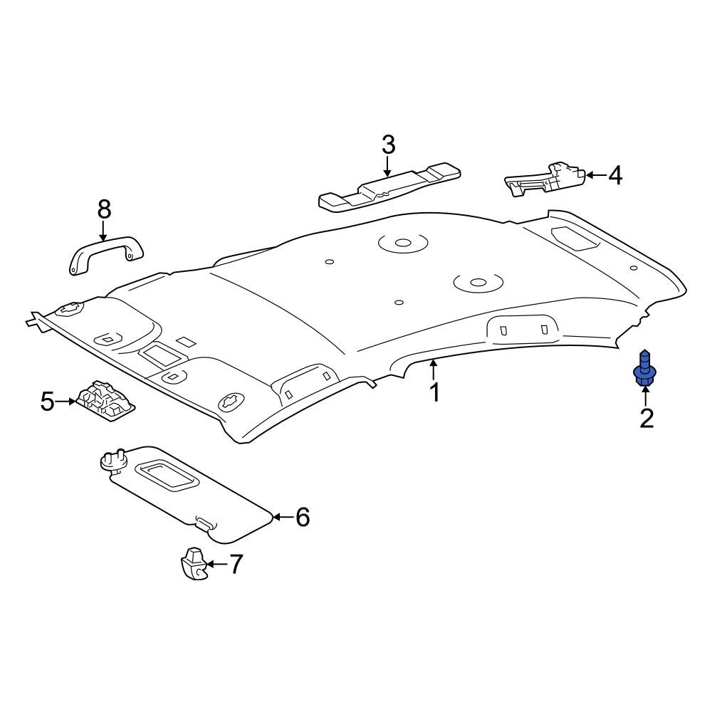 Toyota OE 9046705164B0 - Headliner Clip