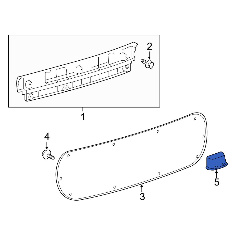 Toyota OE 7481113010C2 - Rear Liftgate Pull Handle