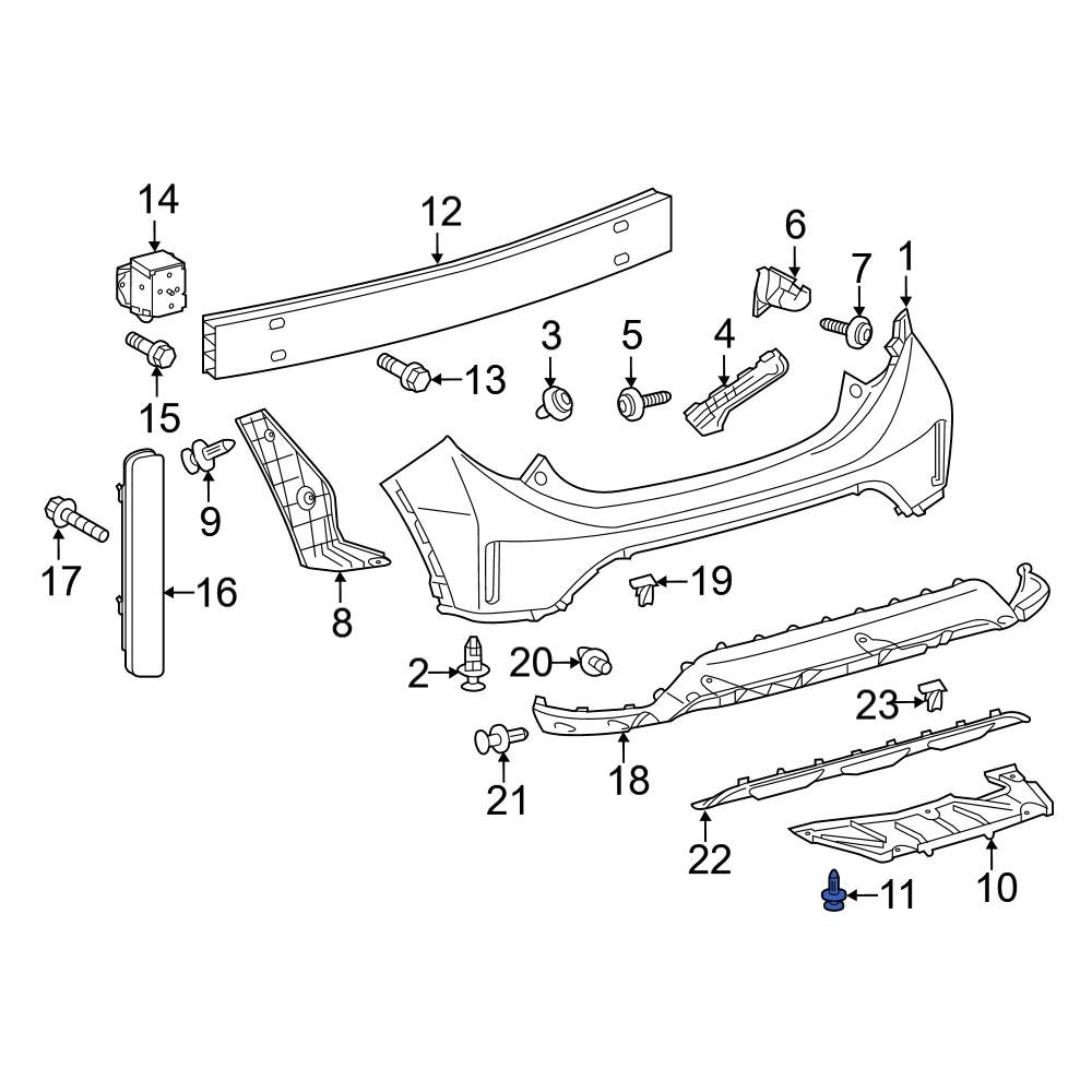 Toyota OE 5216102020 - Bumper Cover Retainer