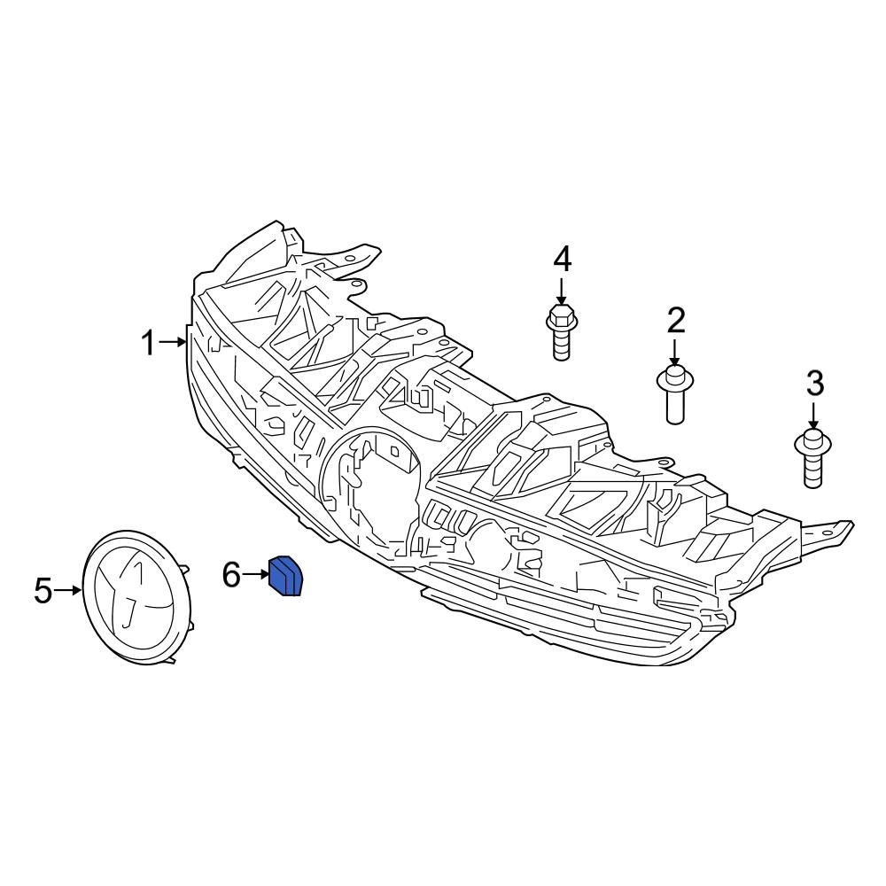 Toyota OE 9018306031 - Grille Emblem Nut