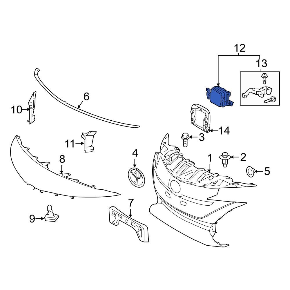 Toyota OE 8821048071 - Front Cruise Control Distance Sensor