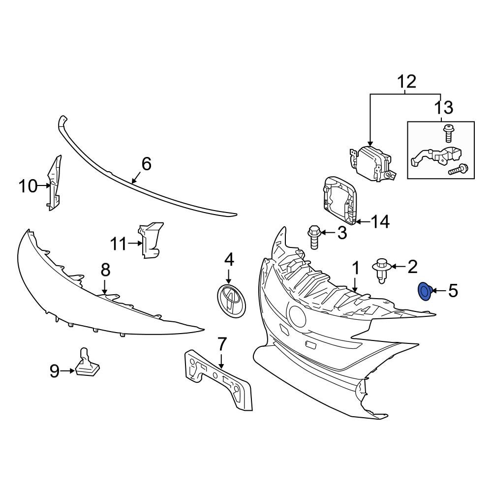 Toyota OE 9018306031 - Grille Emblem Nut
