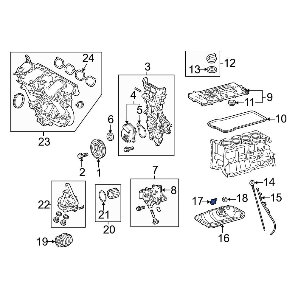 Toyota OE 9034112012 - Engine Oil Drain Plug