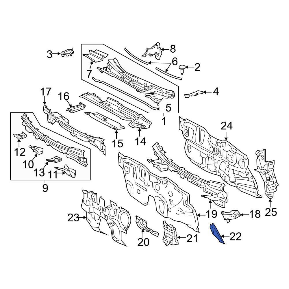 Toyota OE 5315547010 - Firewall Seal