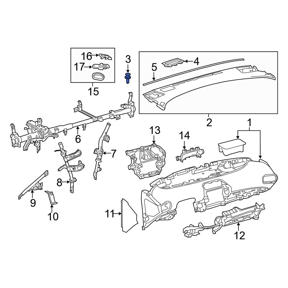 Toyota OE 5216102020 - Bumper Cover Retainer
