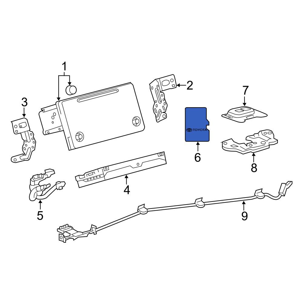 Toyota OE 8627147204 Memory Card toyota-oe-8627147204-memory-card