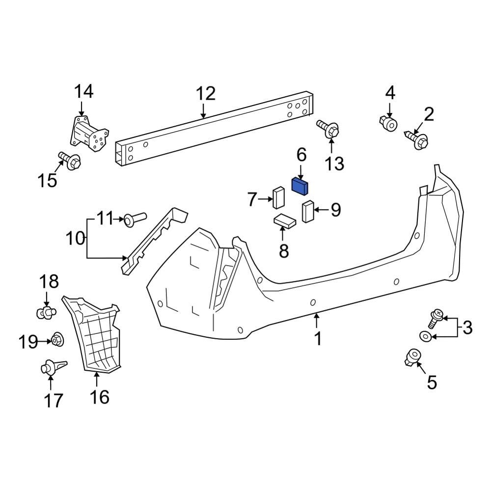Toyota OE 5246247030 - Bumper Cover Insulator