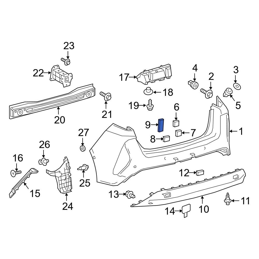 Toyota OE 5246247010 - Bumper Cover Insulator