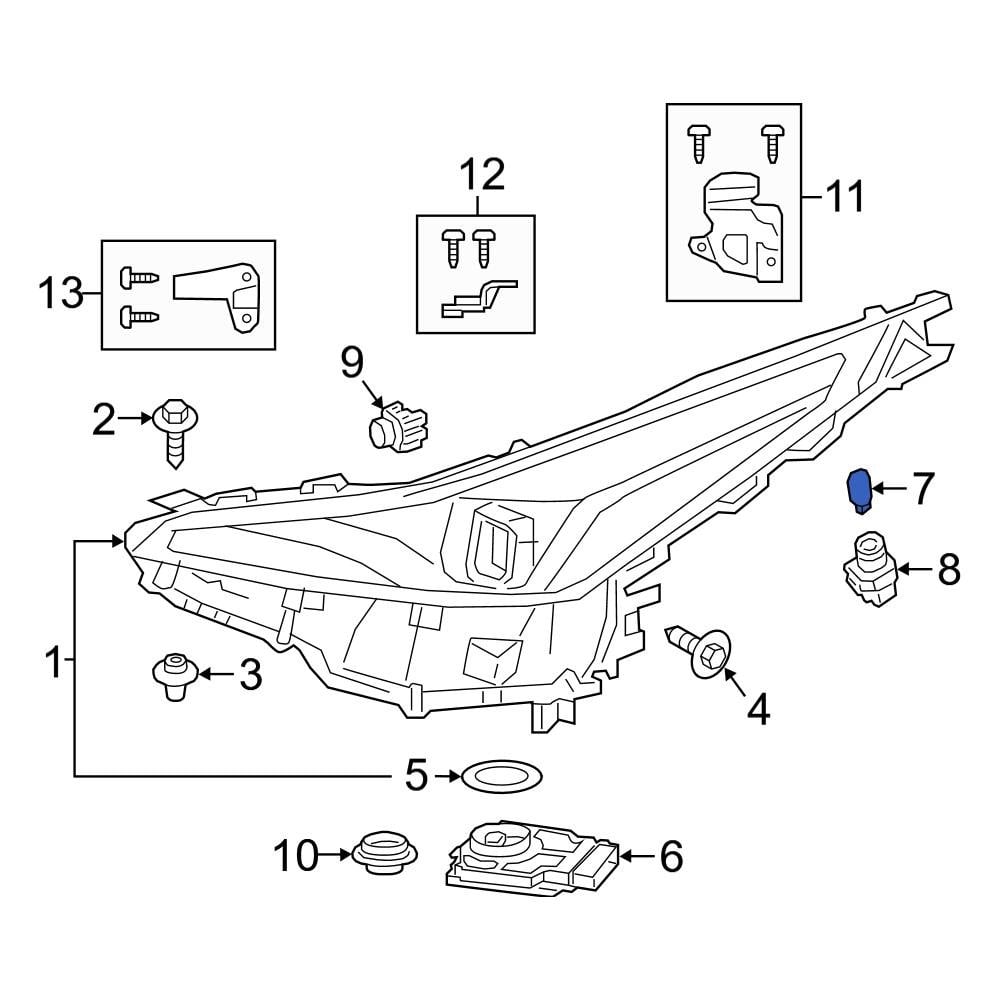 Toyota OE 9098111069 - Rear Side Marker Light Bulb
