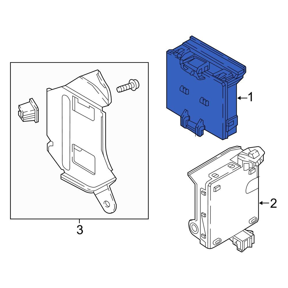 Toyota OE 89221WB010 - Infotainment Display Control Module