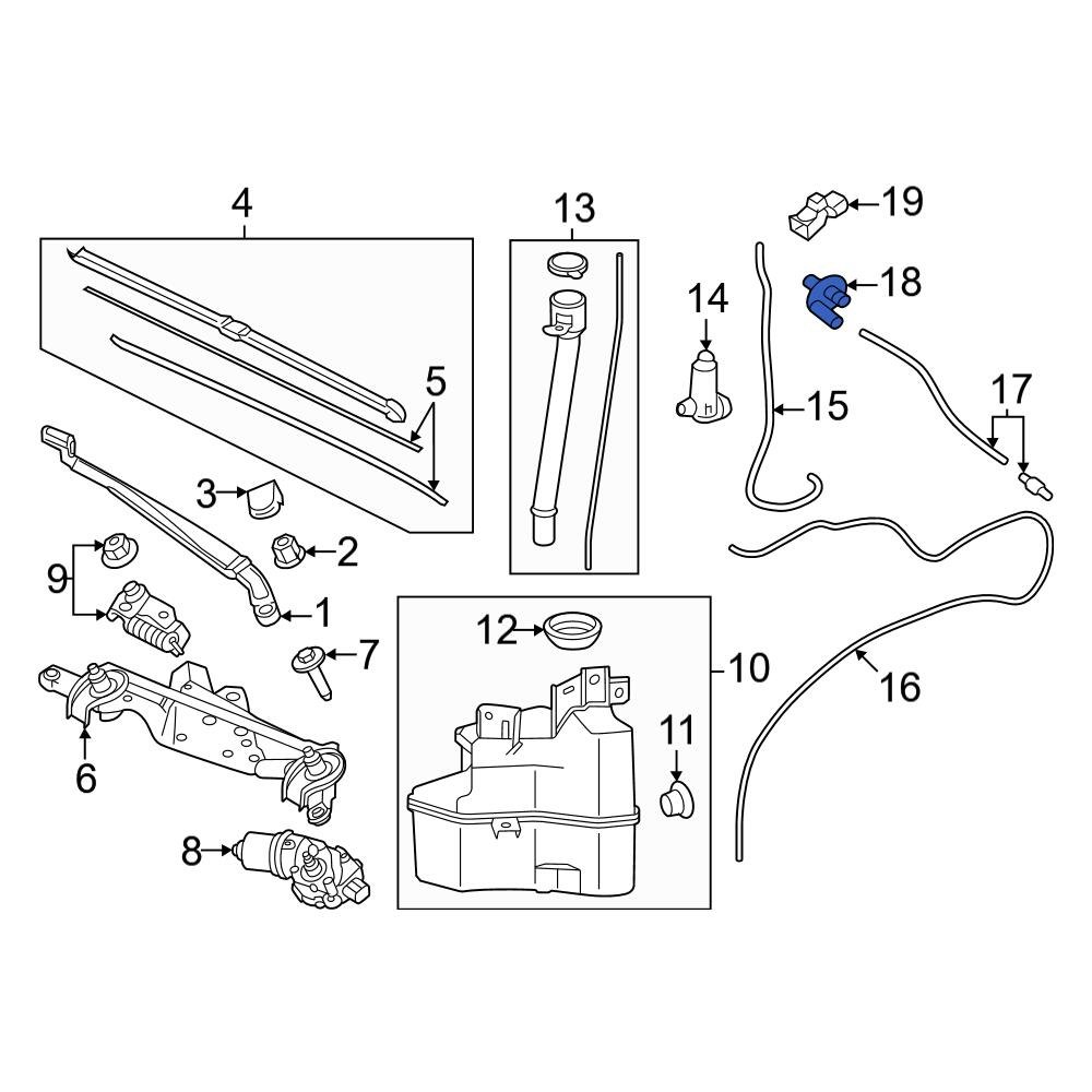 Toyota OE 8537602650 - Front Windshield Washer Check Valve