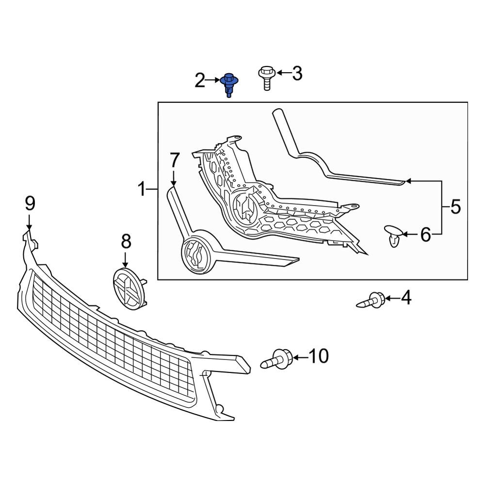 Toyota OE 5216102020 - Bumper Cover Retainer