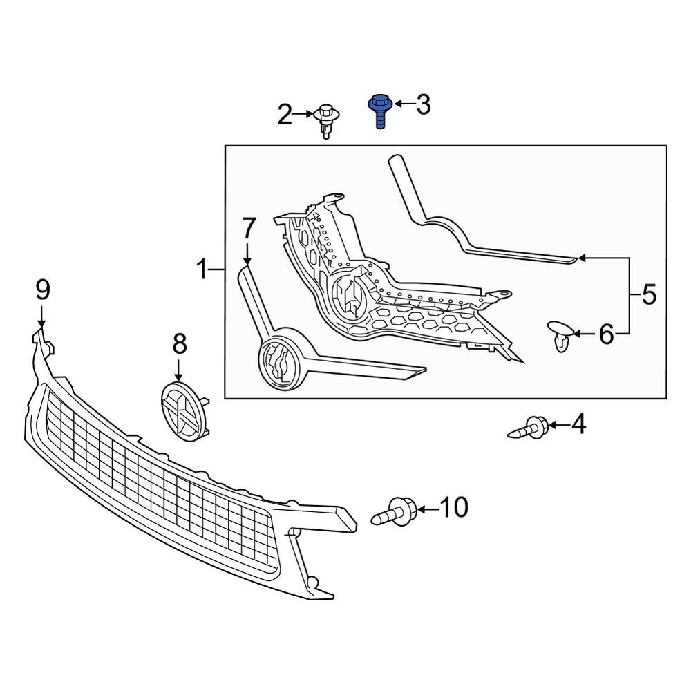 Toyota OE 9010906283 - Grille Bolt