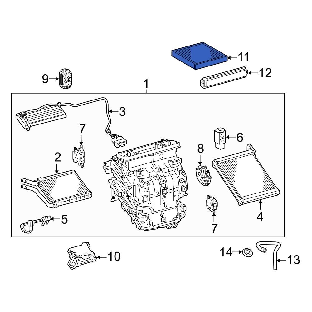 Toyota OE 8713907020 - Cabin Air Filter