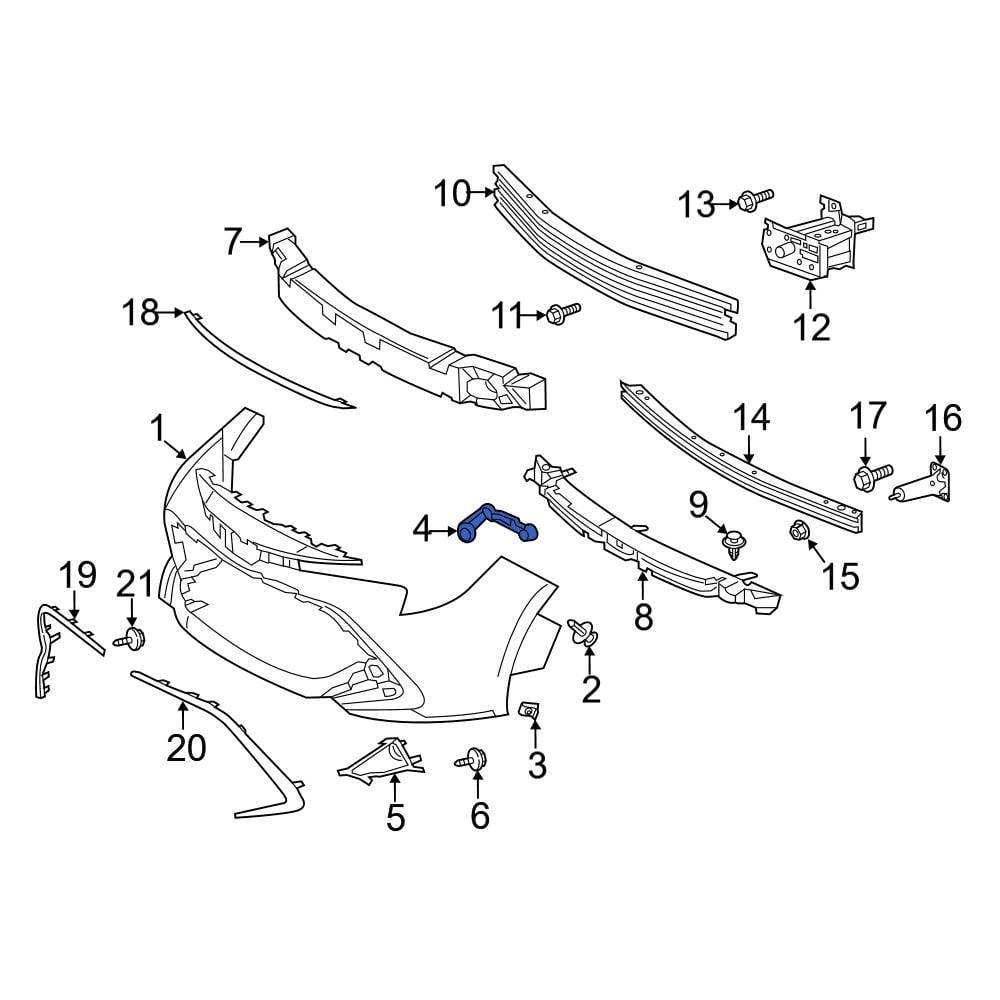Toyota OE 5211502480 - Front Right Bumper Guide