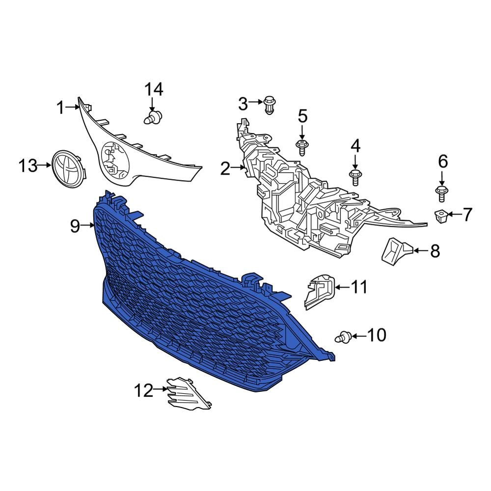 Toyota OE 5311212420 - Front Lower Grille
