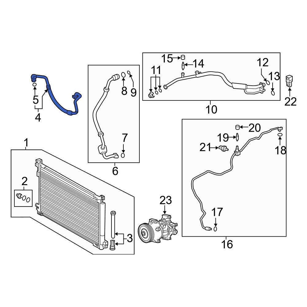 Toyota OE 8870302860 - A/C Refrigerant Discharge Hose