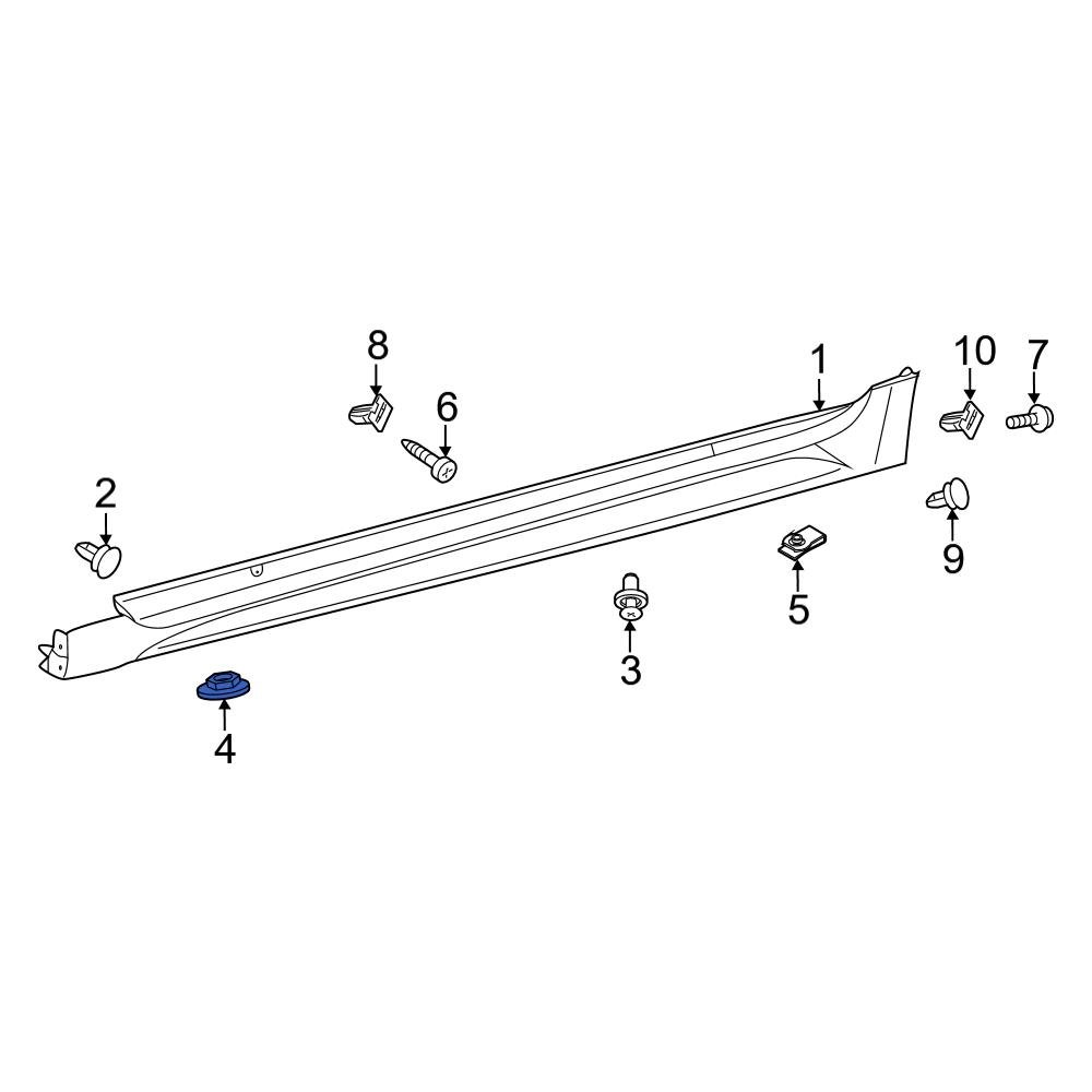 Toyota OE 9046722014 - Rocker Panel Molding Clip
