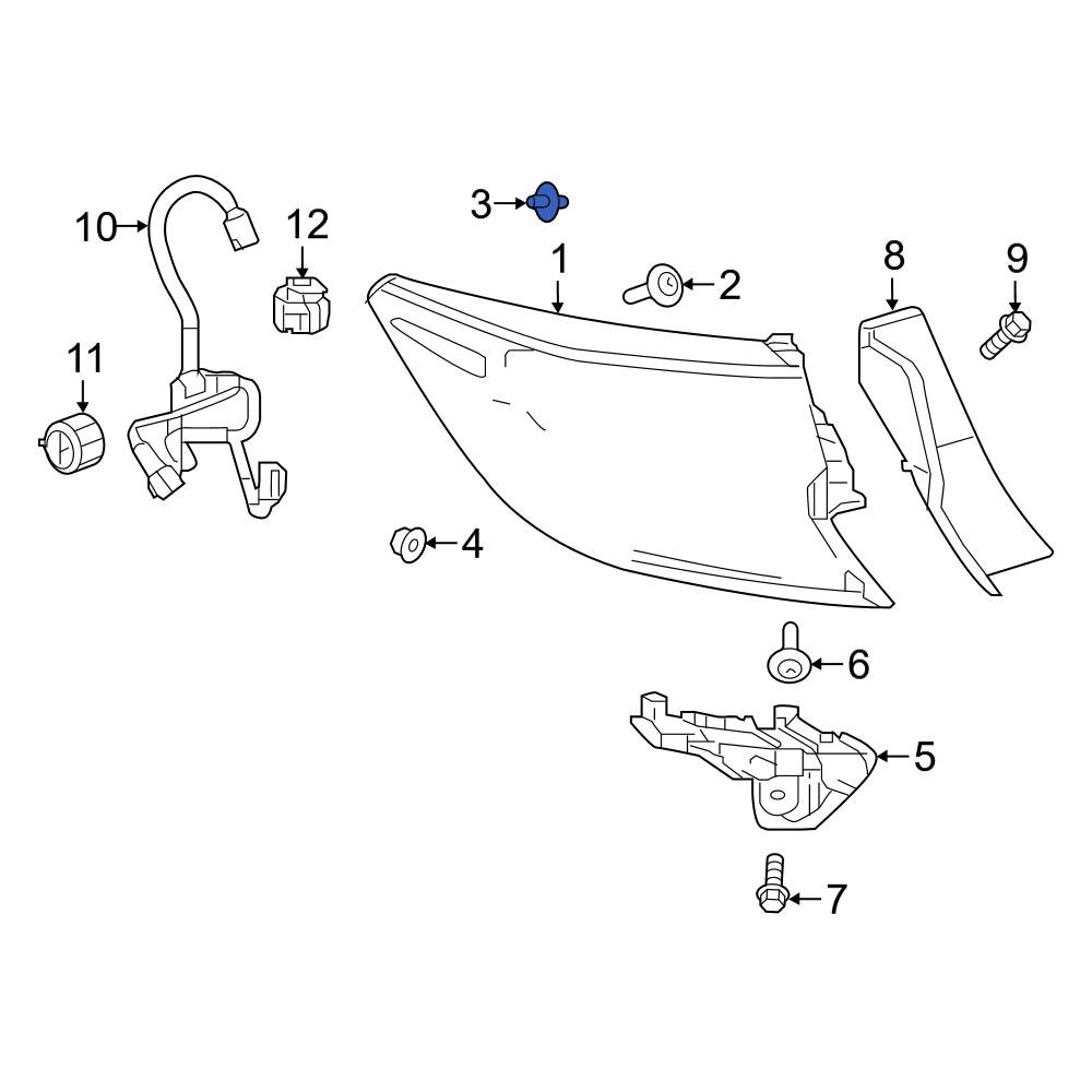Toyota OE 8149650010 - Upper Tail Light Clip