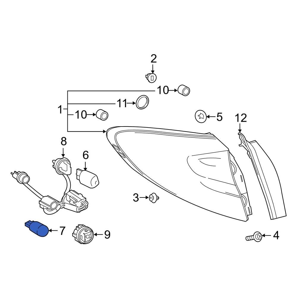 Toyota OE 9098111069 - Rear Side Marker Light Bulb