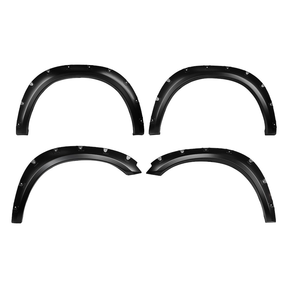 TrailFX® TFD3002S - Smooth Black Front and Rear Fender Flares