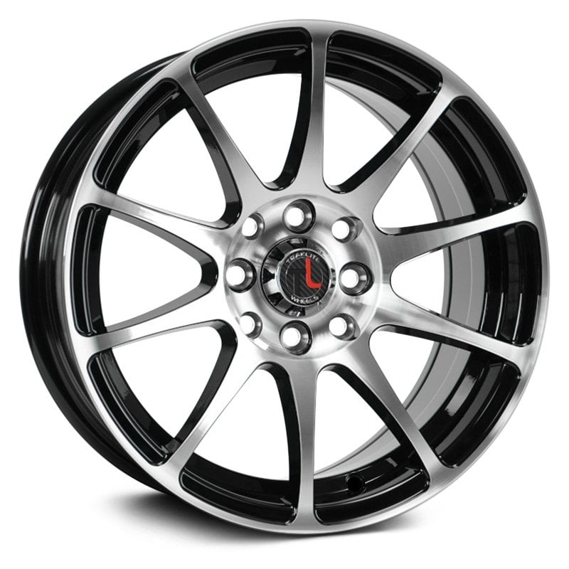 TRAKLITE WHEELS® VORTEX Wheels - Gloss Black with Machined Face Rims