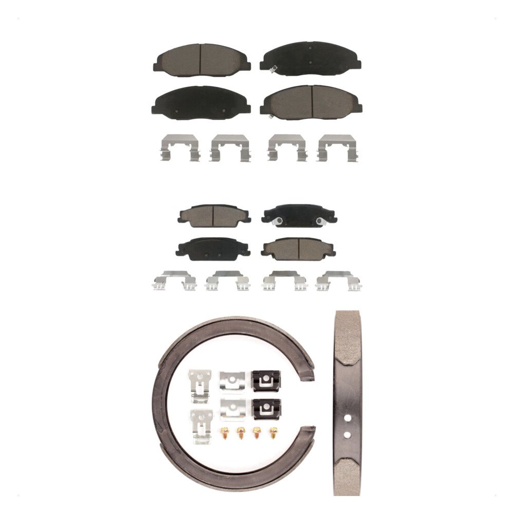 Transit Auto® KCN-100104 - Ceramic Front and Rear Disc Brake Pads