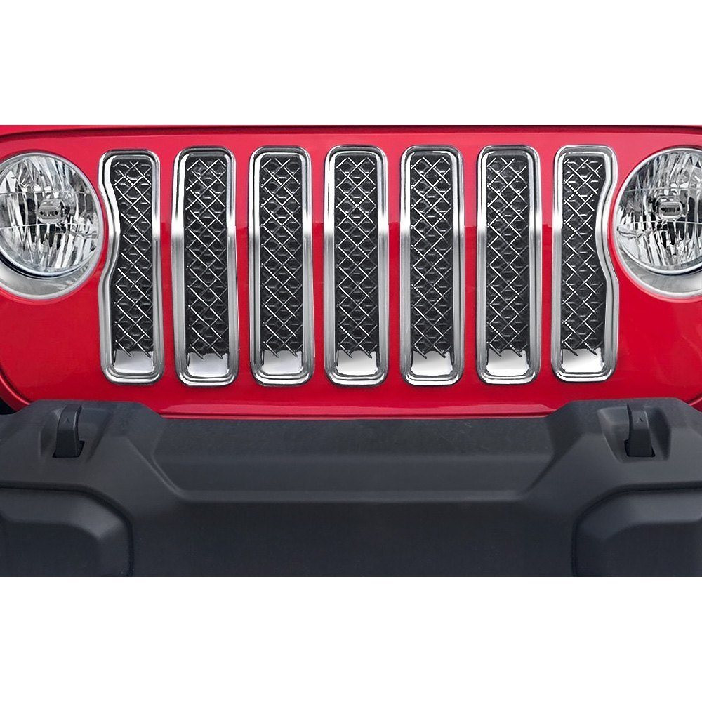Trim Illusion® ABS495 - 7-Pc Chrome Mesh Main Grille