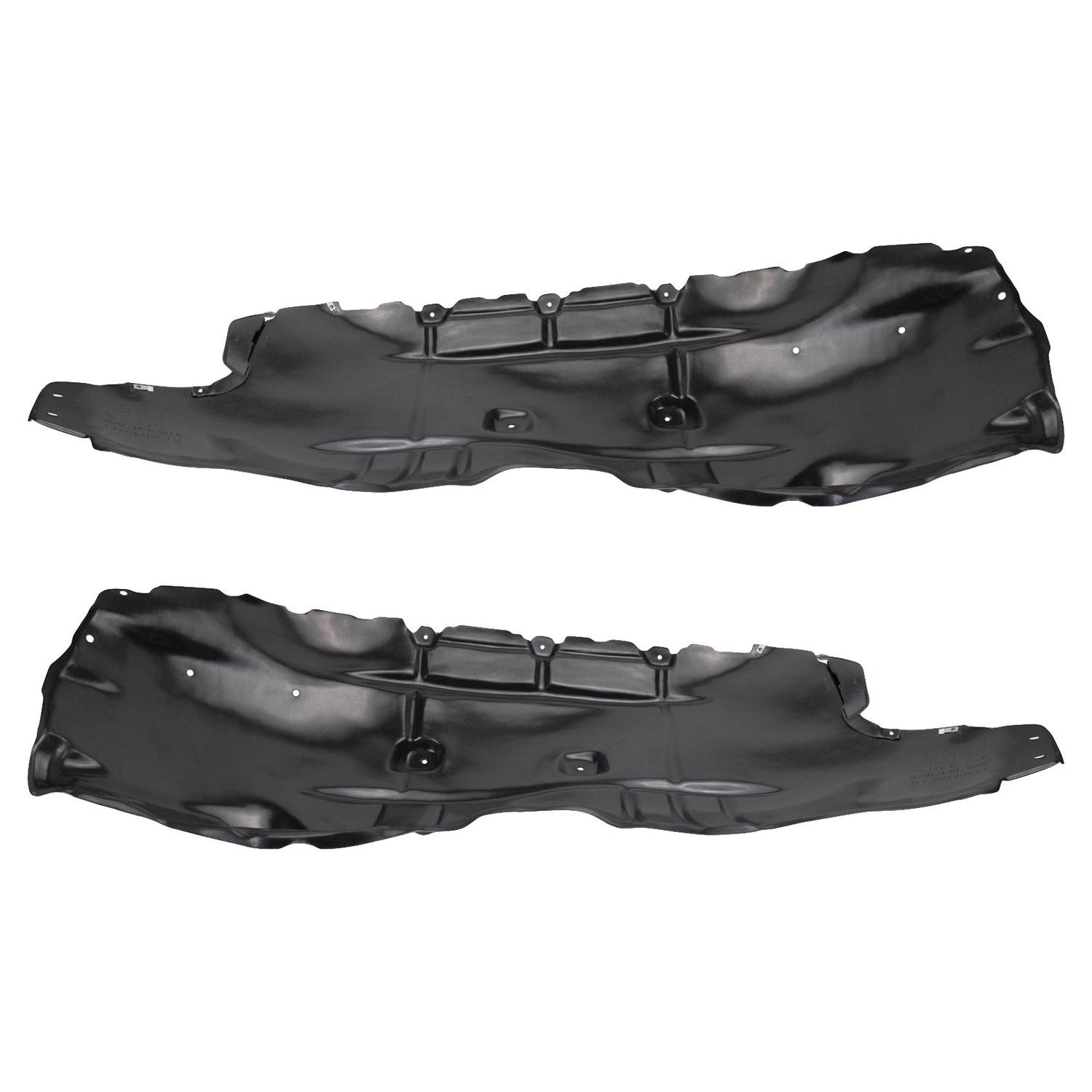 TRQ® BDA12531 - Front Driver and Passenger Side Fender Liner Set