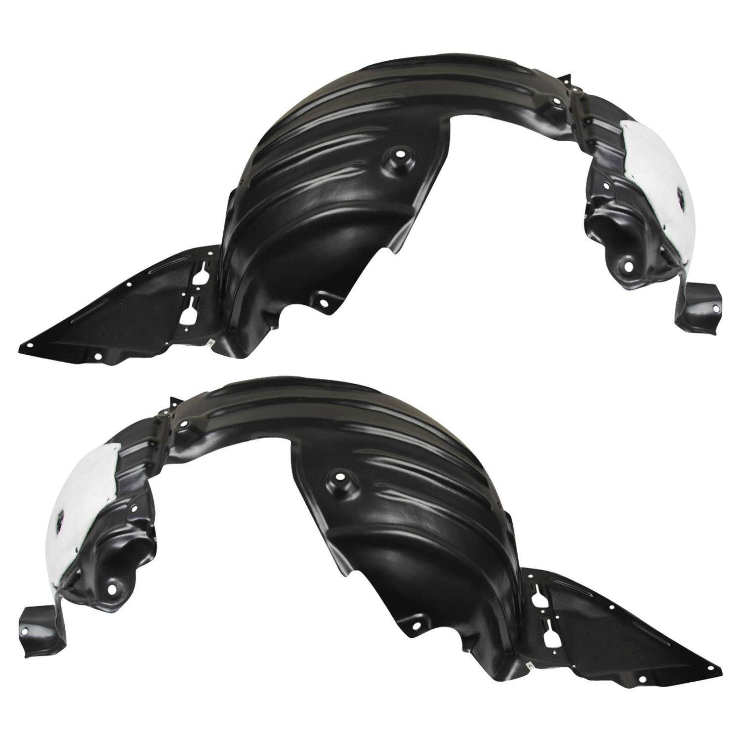 TRQ® BDA14984 - Front Driver and Passenger Side Fender Liner Set
