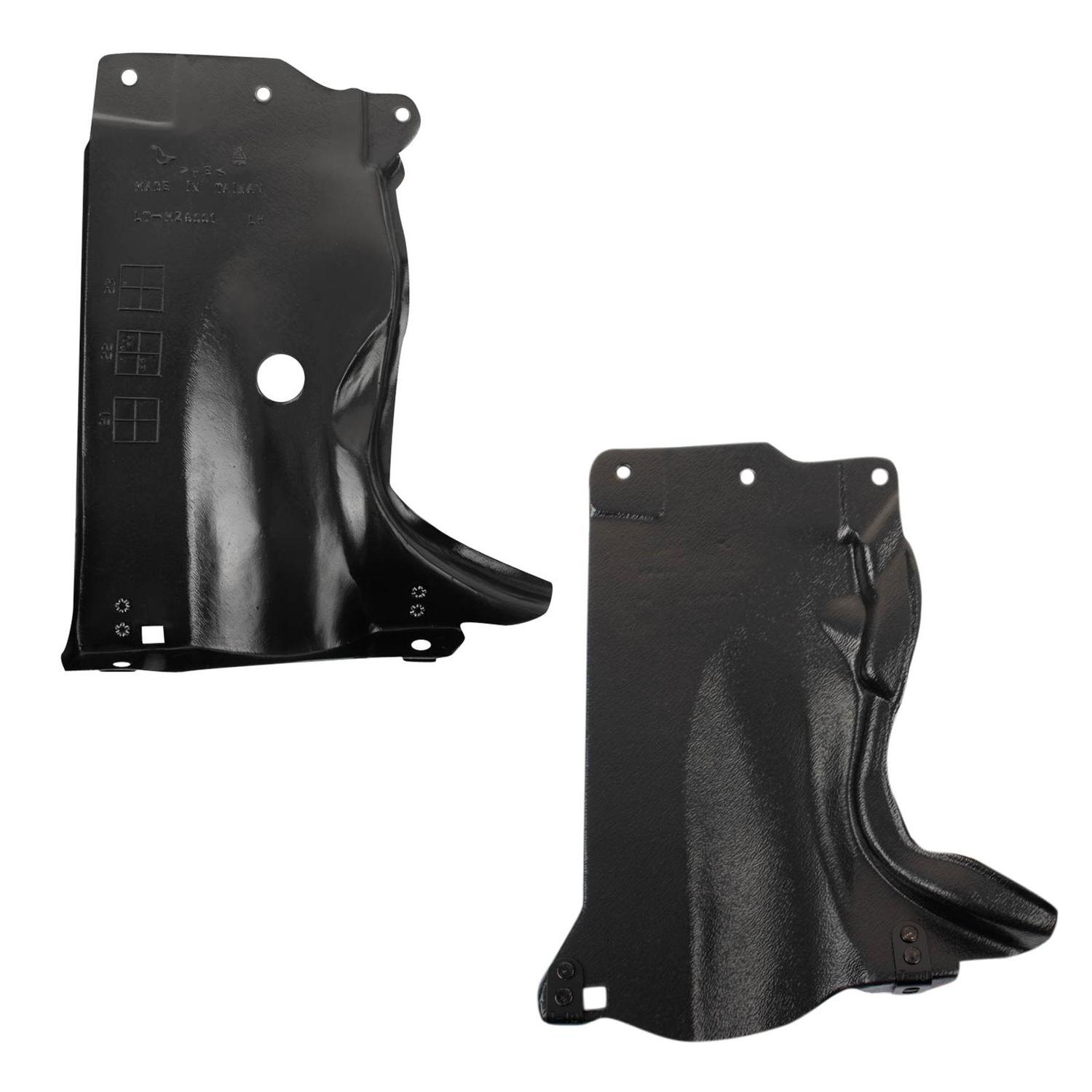 TRQ® BDA16651 - Driver and Passenger Side Lower Engine Splash Shield Set