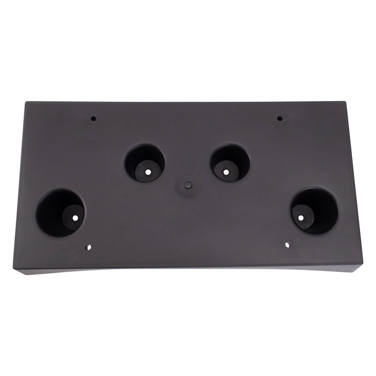 TRQ® BDA44262 - Black Front License Plate Bracket