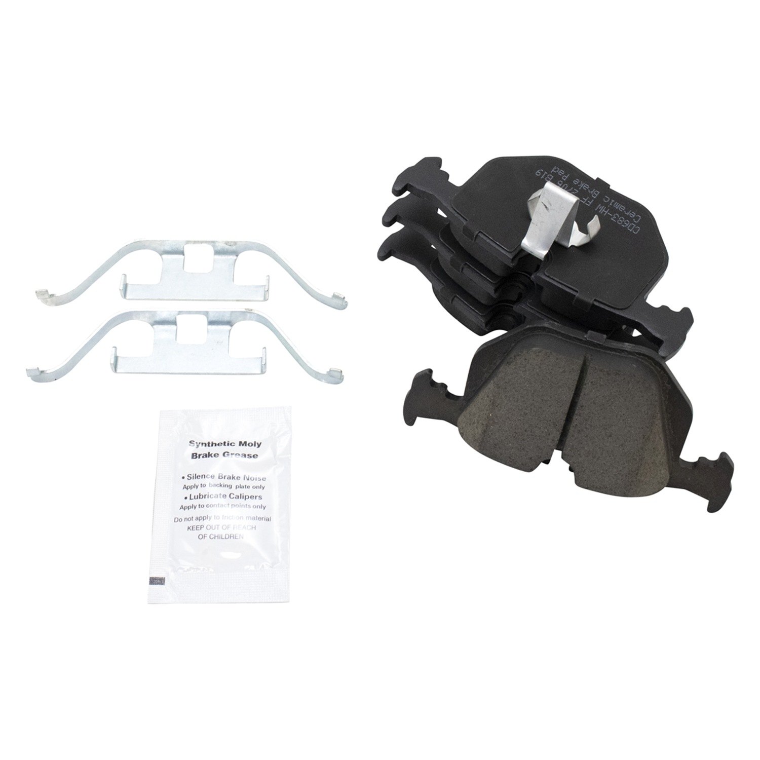 TRQ® BFA19932 - Ceramic Front and Rear Disc Brake Pads
