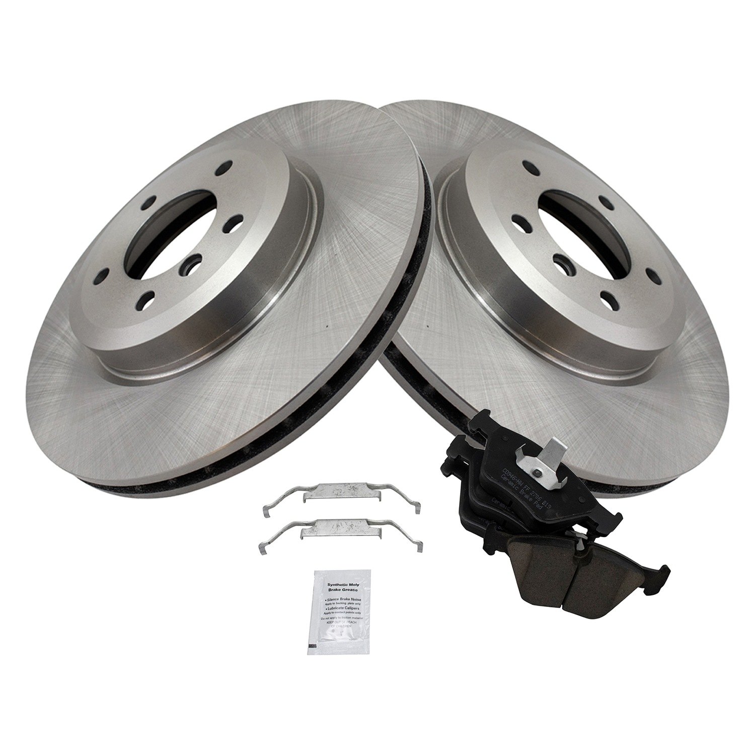 TRQ® BKA11602 - Front Disc Brake Kit with Ceramic Pads
